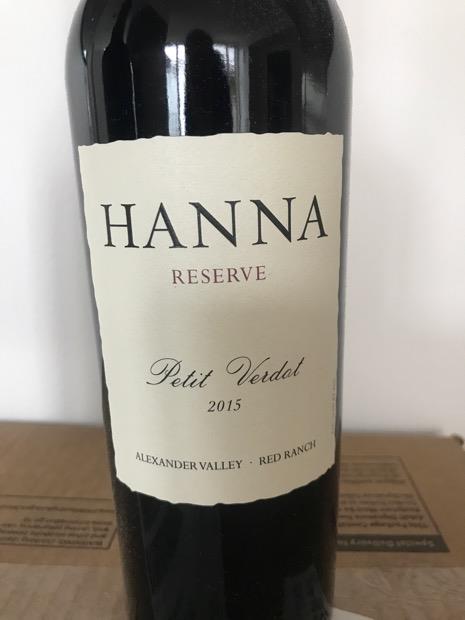 2015 Hanna Petit Verdot Reserve Red Ranch, USA, California, Sonoma ...