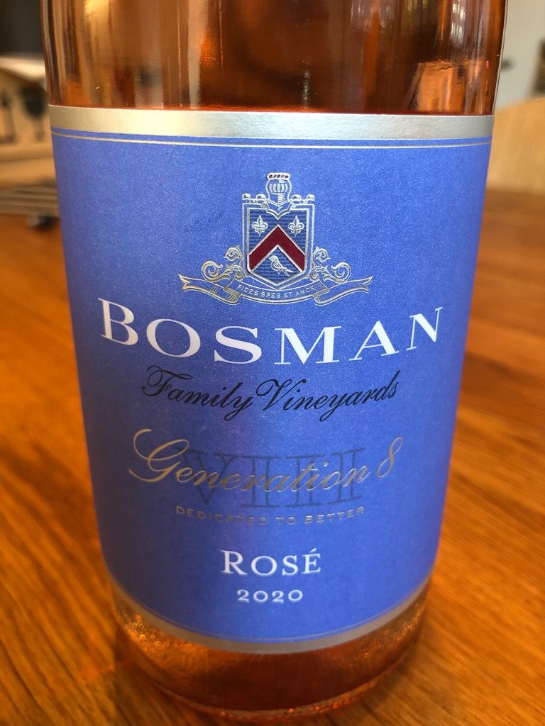 2022 Bosman Family Vineyards Generation 8 Rosé, South Africa, Cape ...