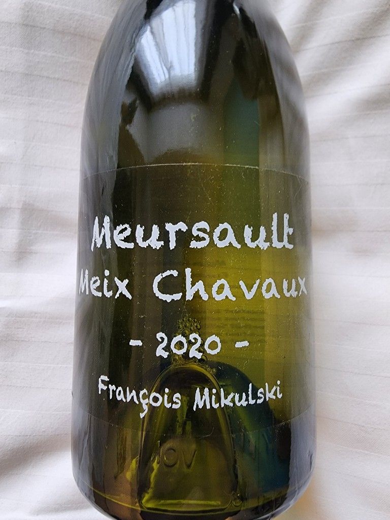 2020 Domaine François Mikulski Meursault Les Meix Chavaux, France ...