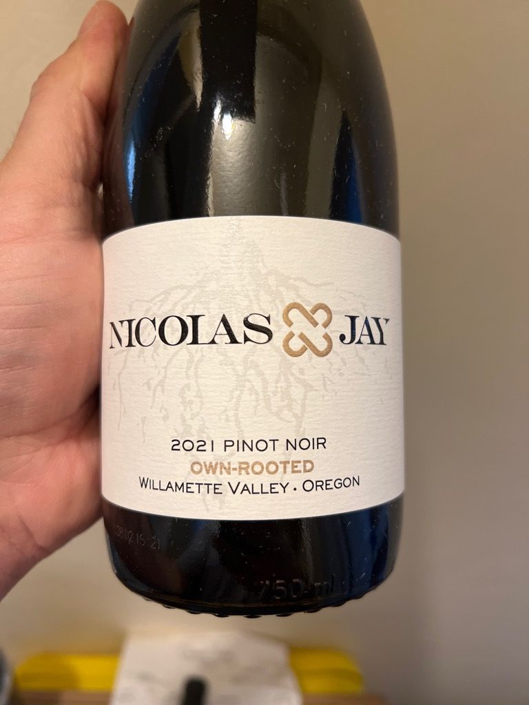 2021 Domaine Nicolas-Jay Pinot Noir Own-Rooted, USA, Oregon, Willamette ...