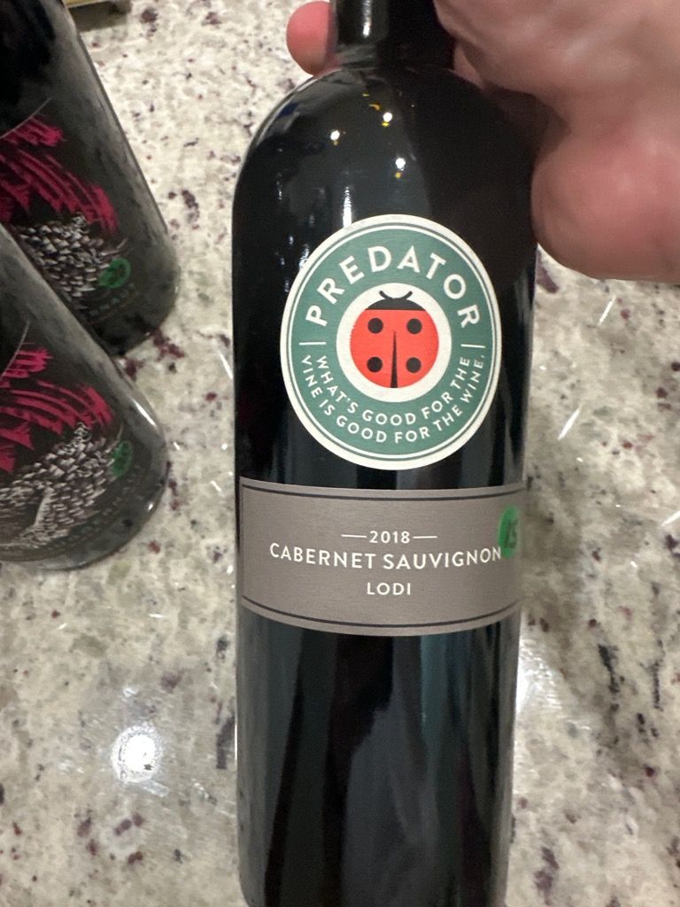 2018 Predator Cabernet Sauvignon, USA, California, Central Valley, Lodi ...