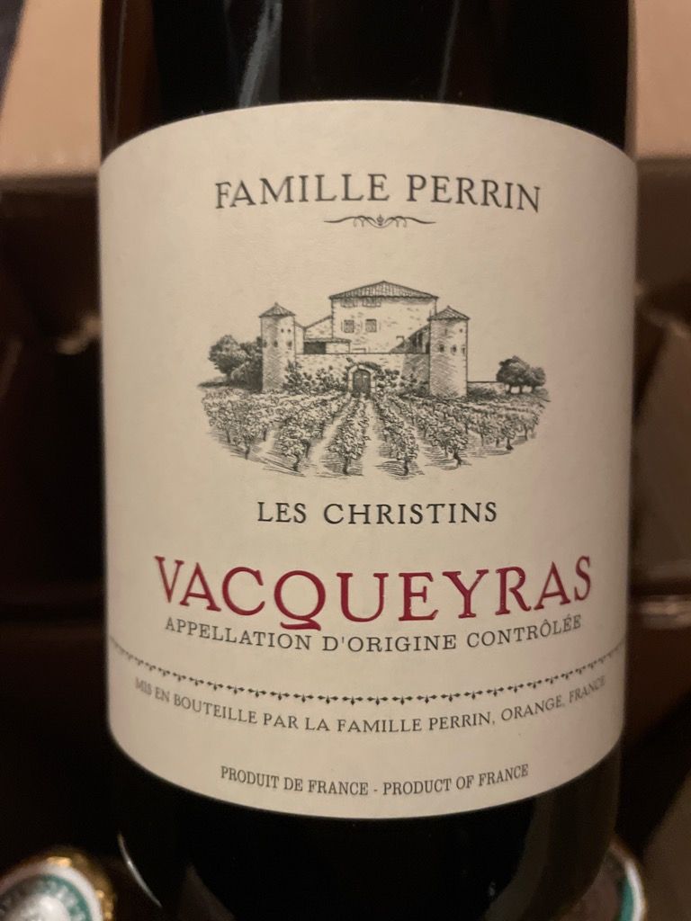 2020 Famille Perrin / Perrin & Fils Vacqueyras Les Christins, France ...
