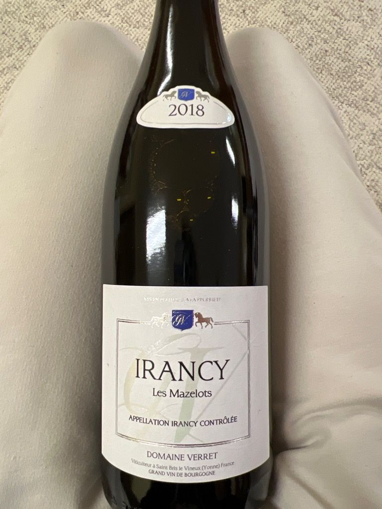 2018 Domaine Verret Irancy Les Mazelots, France, Burgundy, Côtes d ...