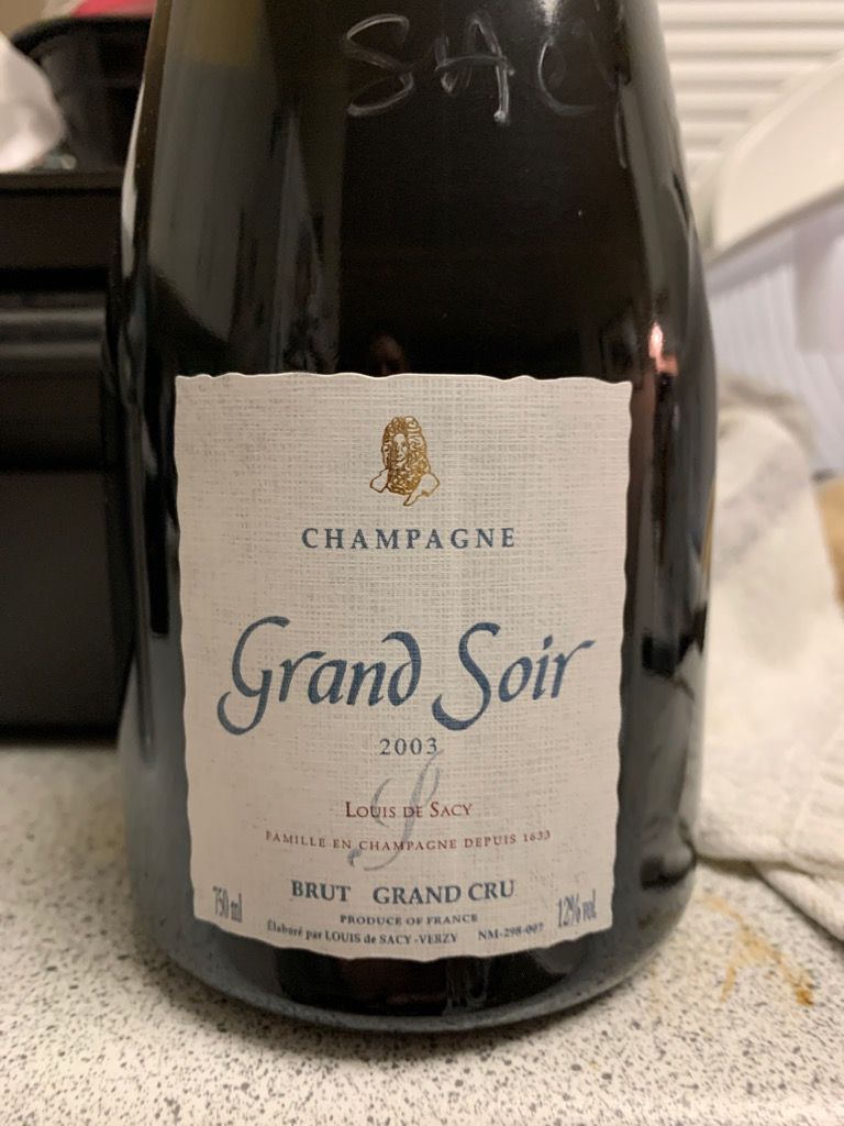 2003 Louis de Sacy Champagne Grand Soir, France, Champagne - CellarTracker