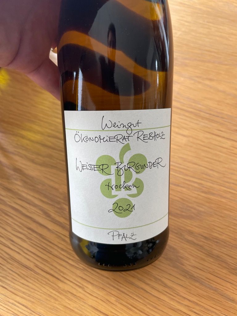 2021 Weingut Ökonomierat Rebholz Weißer Burgunder trocken, Germany ...