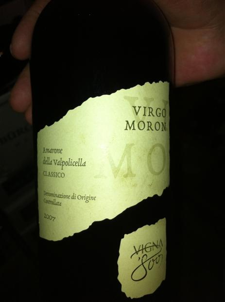 2005 Virgo Moron Amarone della Valpolicella Classico Vigna 800, Italy ...