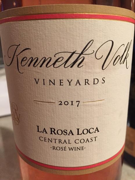 2017 Kenneth Volk La Rosa Loca, USA, California, Central Coast ...