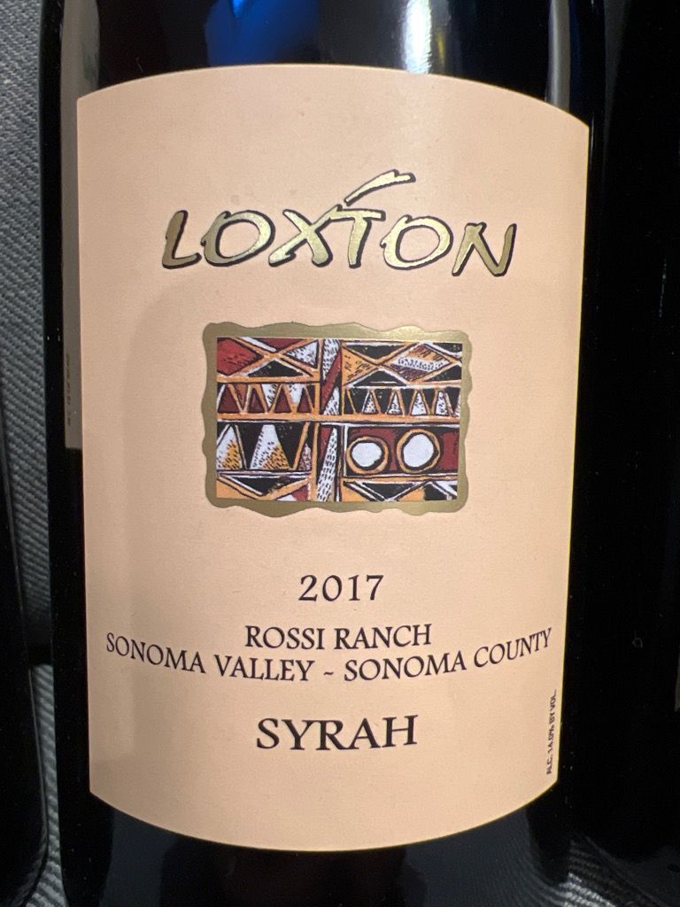 2017 Loxton Syrah Rossi Ranch, USA, California, Sonoma County, Sonoma ...