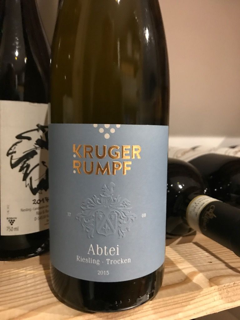 2015 Kruger-Rumpf Bingerbrücker Abtei Rupertsberg Riesling trocken, Germany, Nahe - CellarTracker
