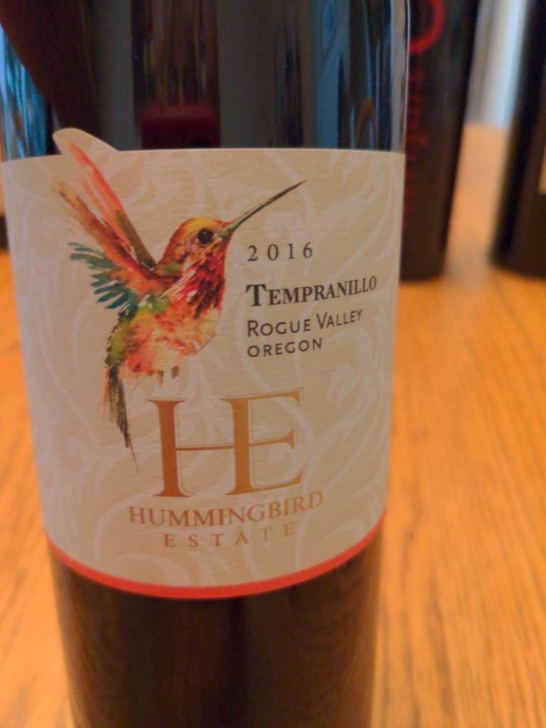 2016 Hummingbird Estates Tempranillo, USA, Oregon, Southern Oregon ...
