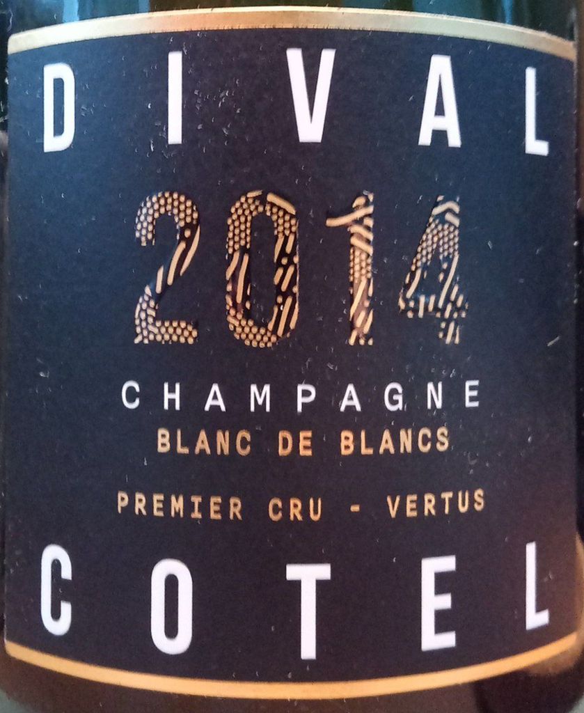 2014 Dival Cotel Champagne Premier Cru Blanc de Blancs Vertus, France ...