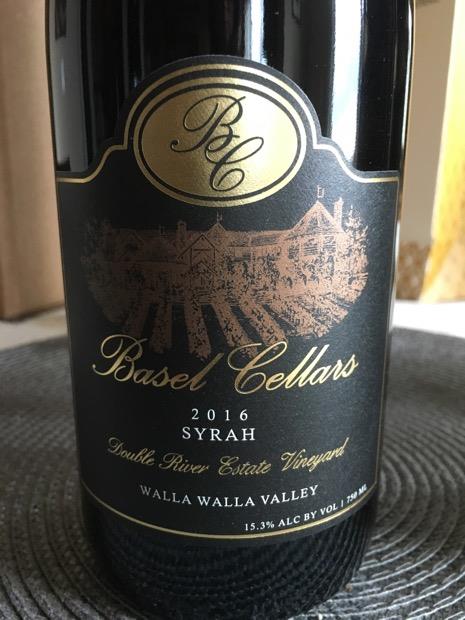 2016 Basel Cellars Syrah Double River Estate, USA, Washington, Columbia ...