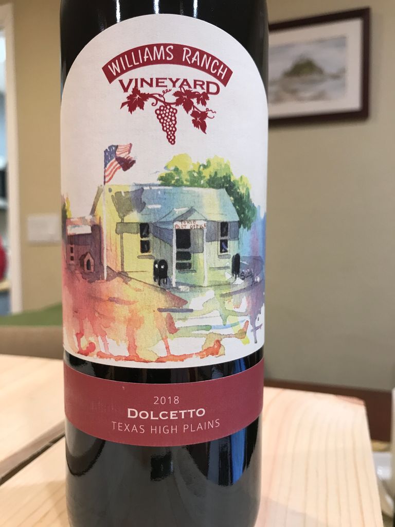 2018 Williams Ranch Vineyard Dolcetto, USA, Texas, Texas High Plains ...