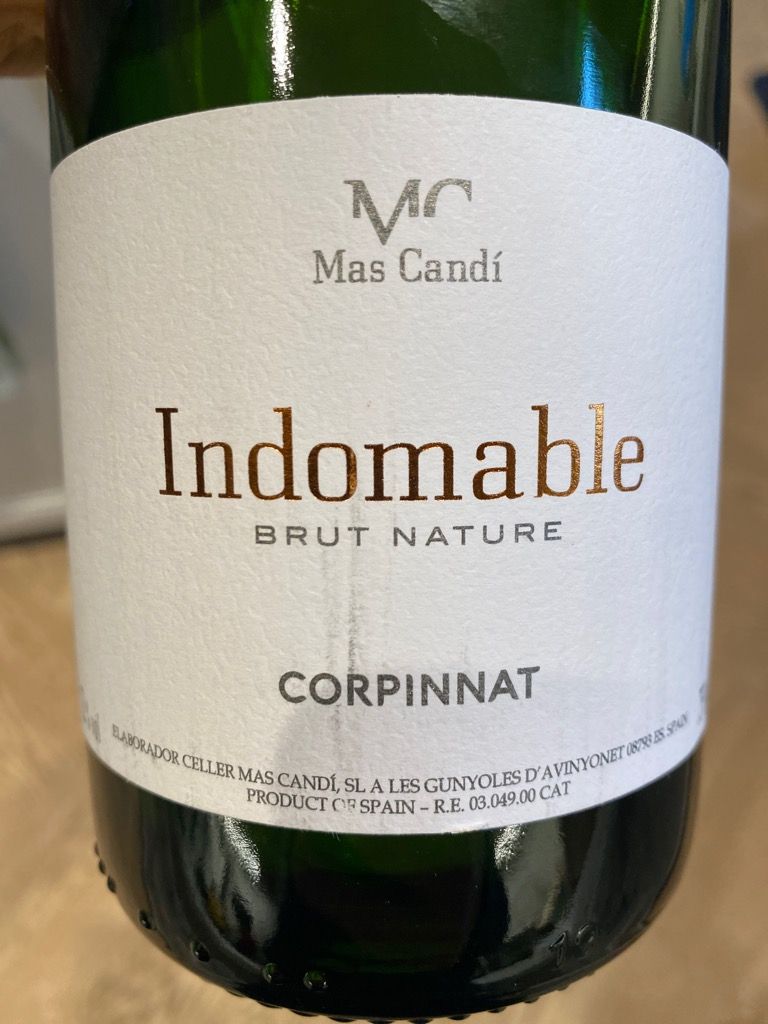 2014 Mas Candi Corpinnat Indomable Brut Nature, Spain, Catalunya ...