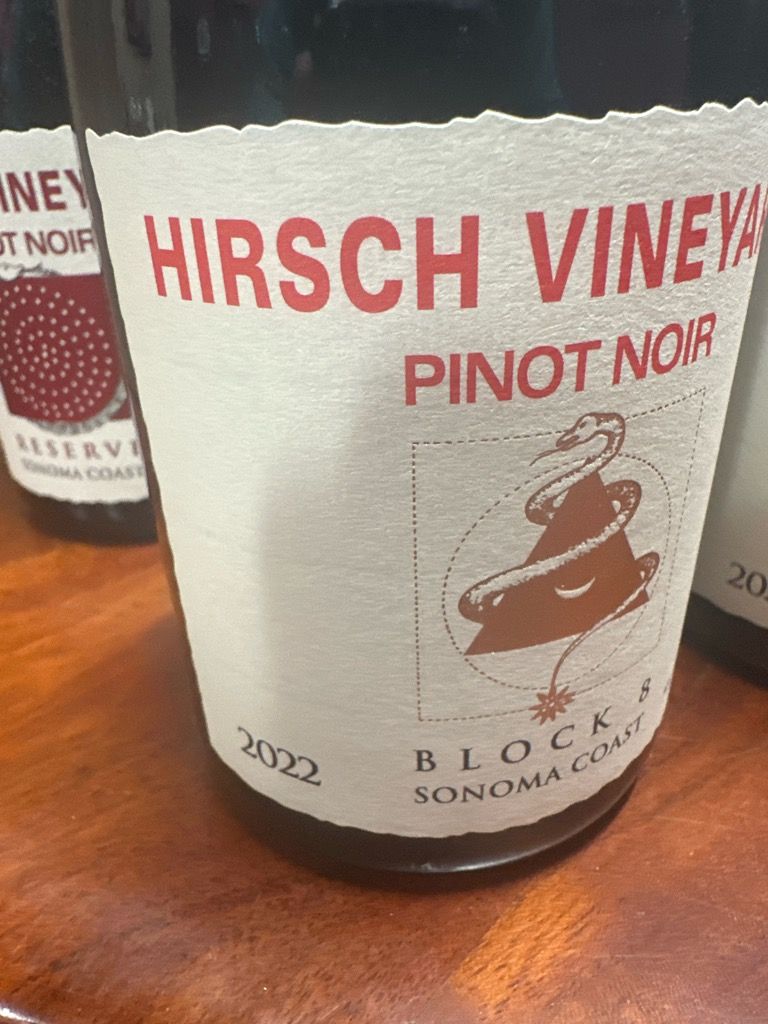 2022 Hirsch Vineyards Pinot Noir Block 8, USA, California, Sonoma ...