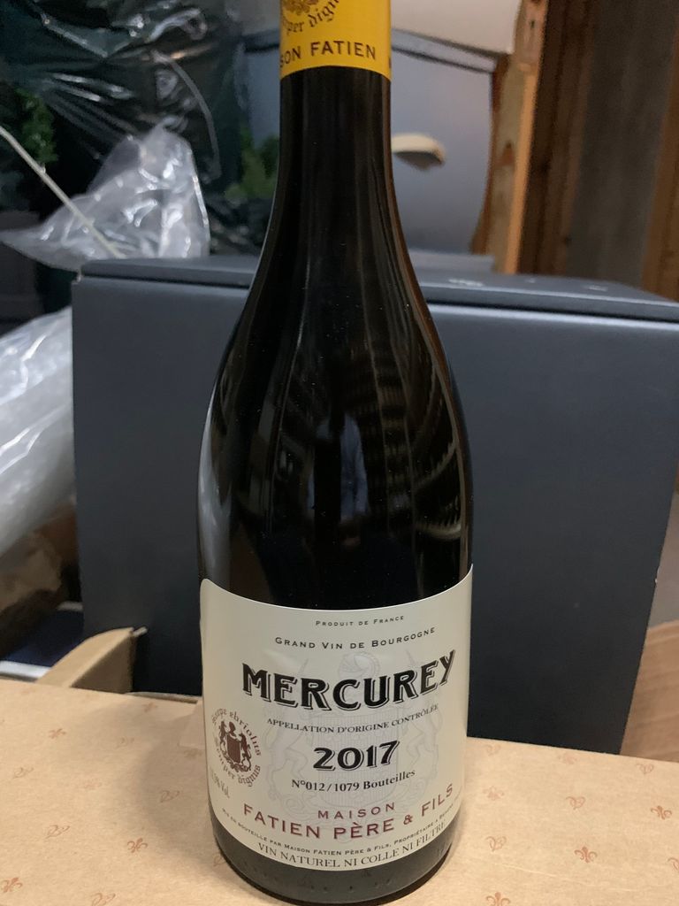 2017 Maison Fatien Père et Fils Mercurey Blanc, France, Burgundy, Côte ...