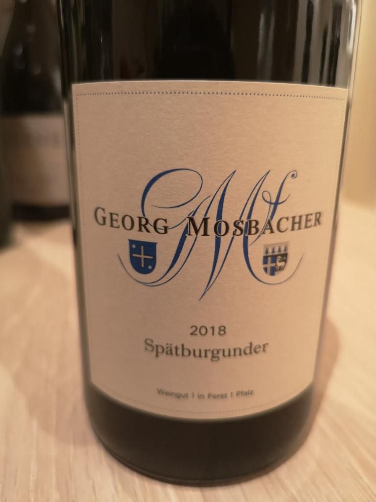 2018 Georg Mosbacher Spätburgunder, Germany, Pfalz - CellarTracker