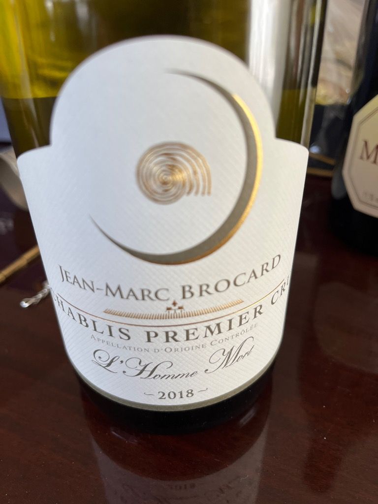 2022 Jean-Marc Brocard Chablis 1er Cru L'Homme Mort, France, Burgundy ...