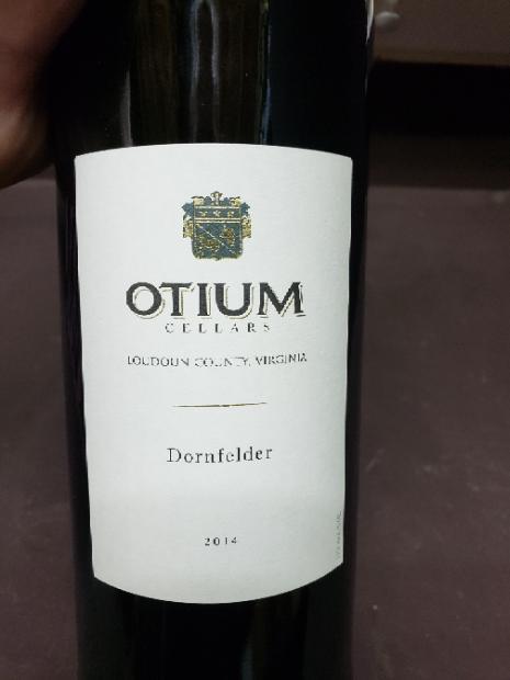 2014 Otium Cellars Dornfelder, USA, Virginia, Northern Virginia ...