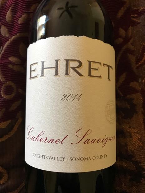2014 Ehret Family Winery Cabernet Sauvignon Hillside Reserve, USA ...