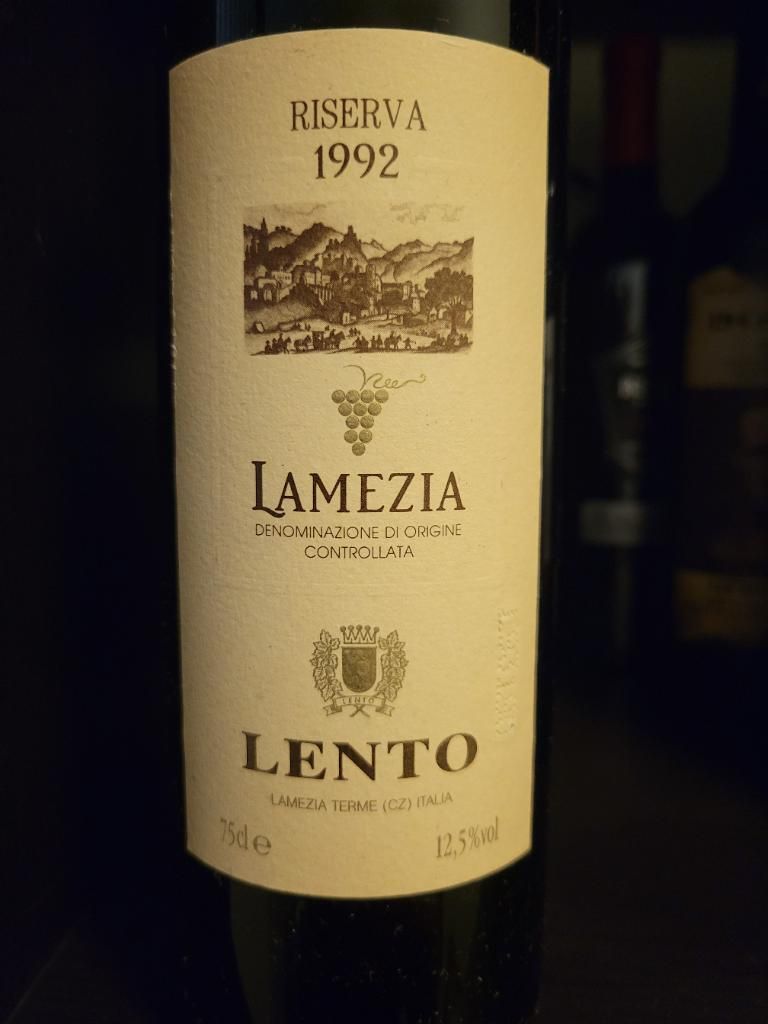 1992 Cantine Lento Lamezia Riserva, Italy, Calabria, Lamezia ...