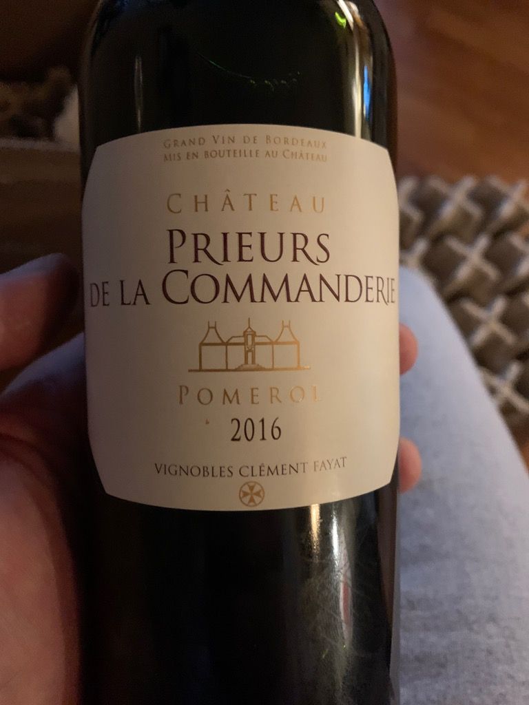 2018 Château Prieurs de la Commanderie, France, Bordeaux, Libournais ...