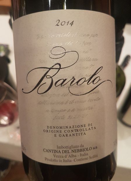 2014 Cantina del Nebbiolo Barolo, Italy, Piedmont, Langhe, Barolo ...