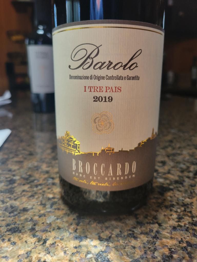 2019 Fratelli Broccardo Barolo I Tre Pais, Italy, Piedmont, Langhe ...