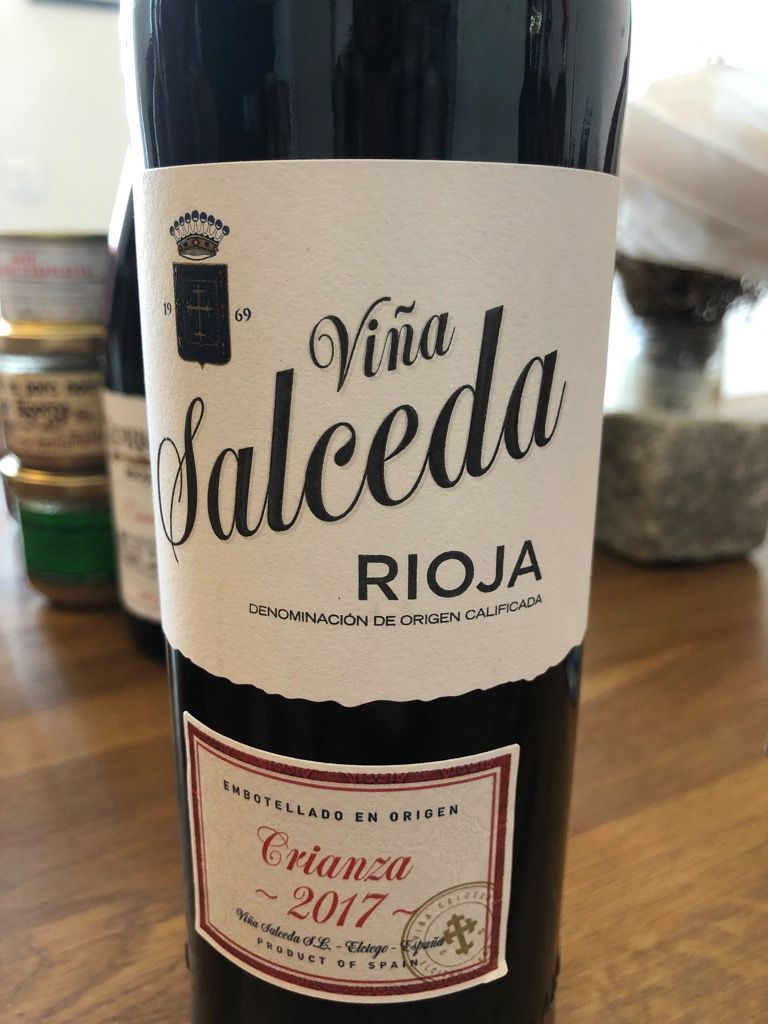 2017 Viña Salceda Rioja Crianza, Spain, La Rioja, La Rioja Alavesa ...