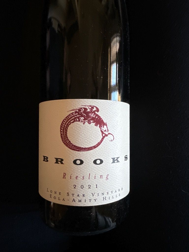 2021 Brooks Riesling Lone Star Vineyard, USA, Oregon, Willamette Valley ...