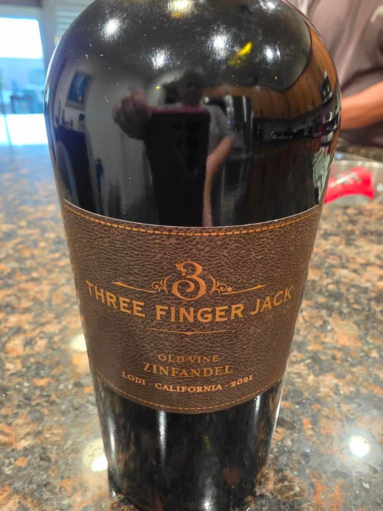 2021 Three Finger Jack Cellars Old Vine Zinfandel, USA, California, Central Valley, Lodi ...