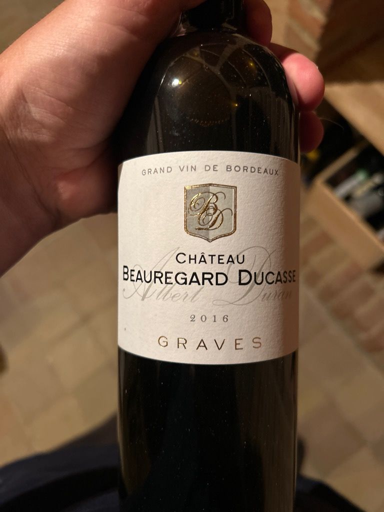 2016 Château Beauregard Ducasse Albert Duran, France, Bordeaux, Graves ...