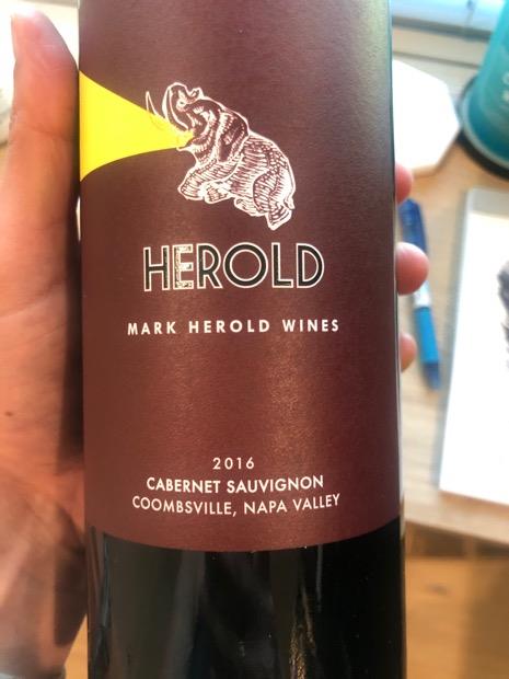 2016 Mark Herold Wines Cabernet Sauvignon Brown Label, USA, California ...