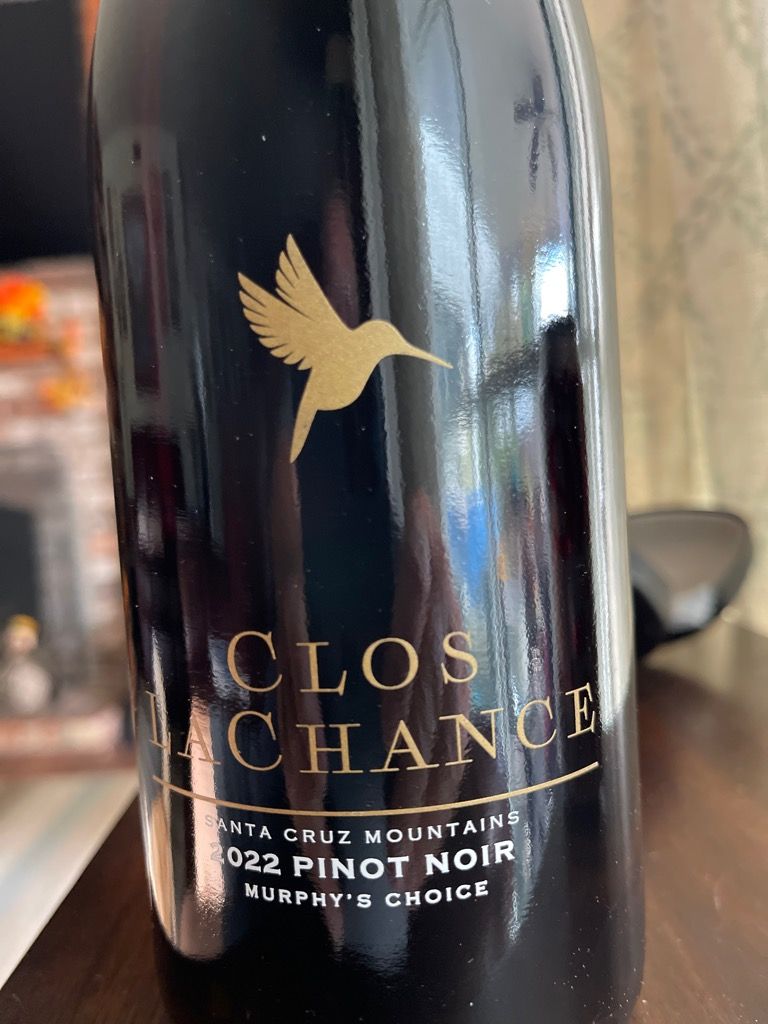 2022 Clos LaChance Pinot Noir Murphy's Choice, USA, California, Santa ...