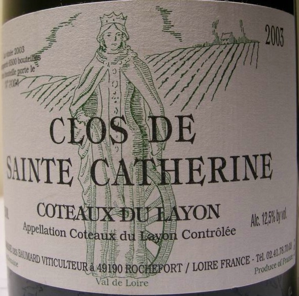 2003 Domaine des Baumard Coteaux du Layon Clos de Sainte Catherine ...