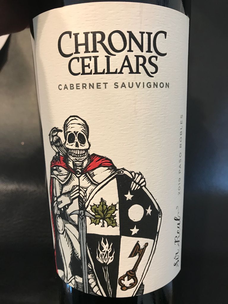 2019 Chronic Cellars Cabernet Sauvignon Sir Real, USA, California ...