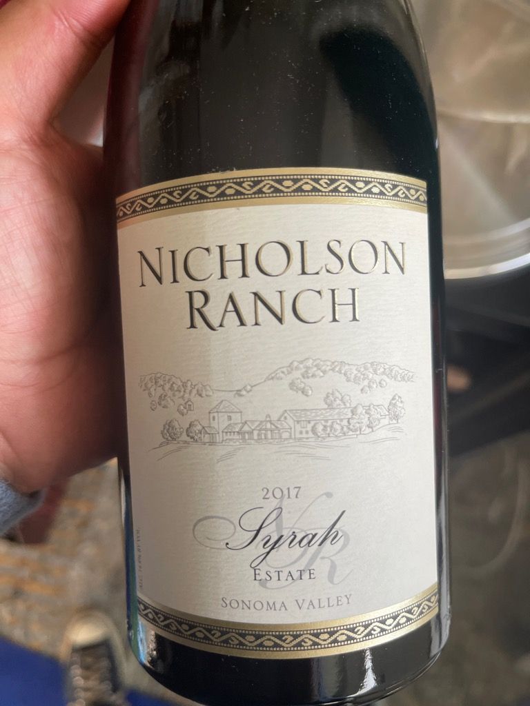 2017 Nicholson Ranch Syrah Estate, USA, California, Sonoma County ...