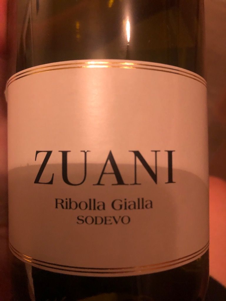 2022 Zuani Ribolla Gialla Sodevo, Italy, Friuli-Venezia Giulia, Venezia ...