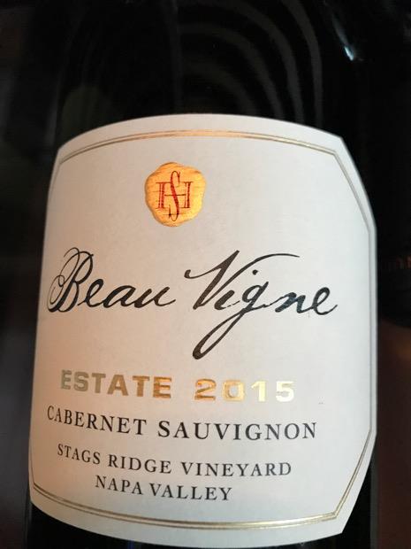 2015 Beau Vigne Cabernet Sauvignon Estate Stags Ridge Vineyard, USA ...