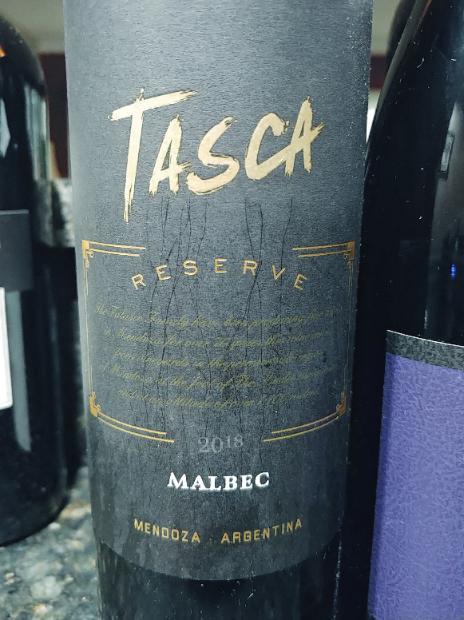 2018 Tasca Malbec Reserve, Argentina, Mendoza - CellarTracker