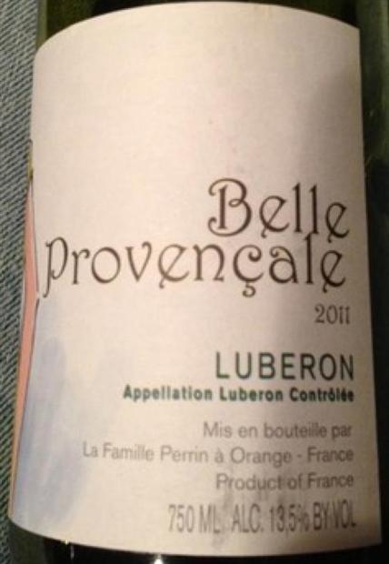 2011 Famille Perrin / Perrin & Fils Luberon Blanc Belle Provençale ...