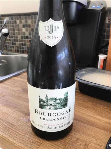 2015 Domaine Jacques Prieur Chardonnay Bourgogne, France, Burgundy ...