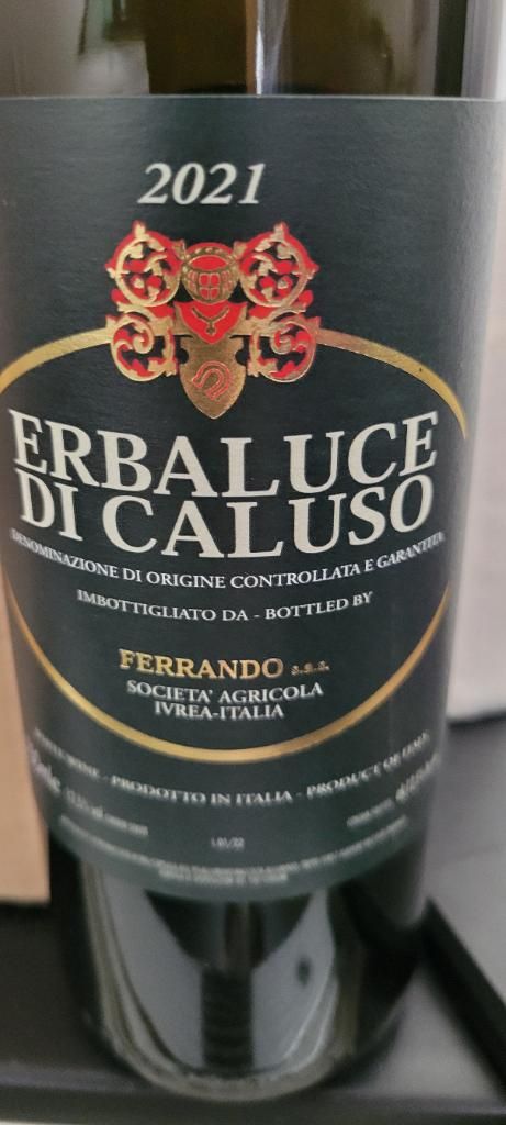2021 Ferrando Erbaluce di Caluso Cariola, Italy, Piedmont, Northern ...