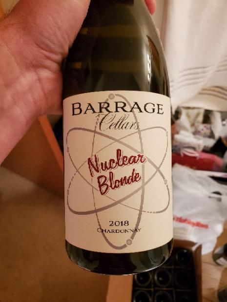 2019 Barrage Cellars Chardonnay Nuclear Blonde Boushey Vineyard, USA ...