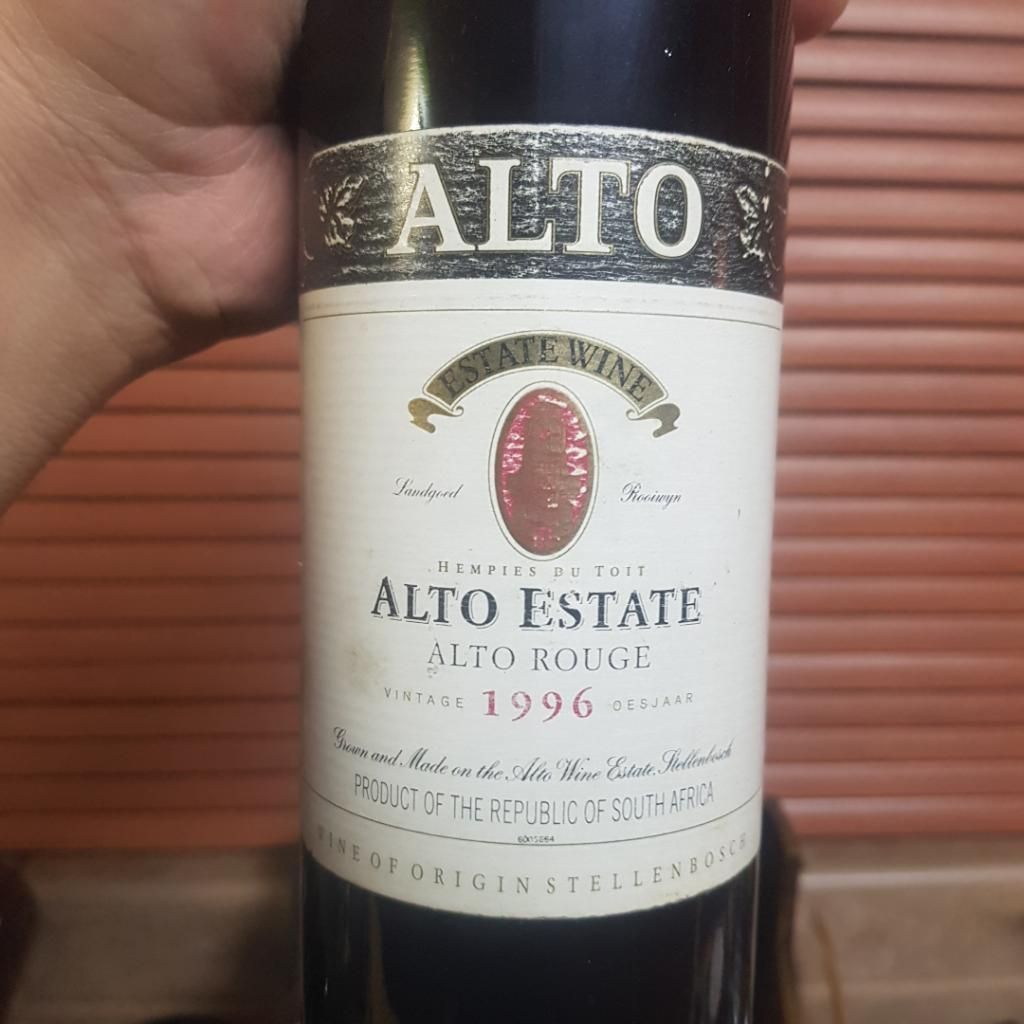 1996 Alto Estate Alto Rouge, South Africa, Coastal Region, Stellenbosch ...