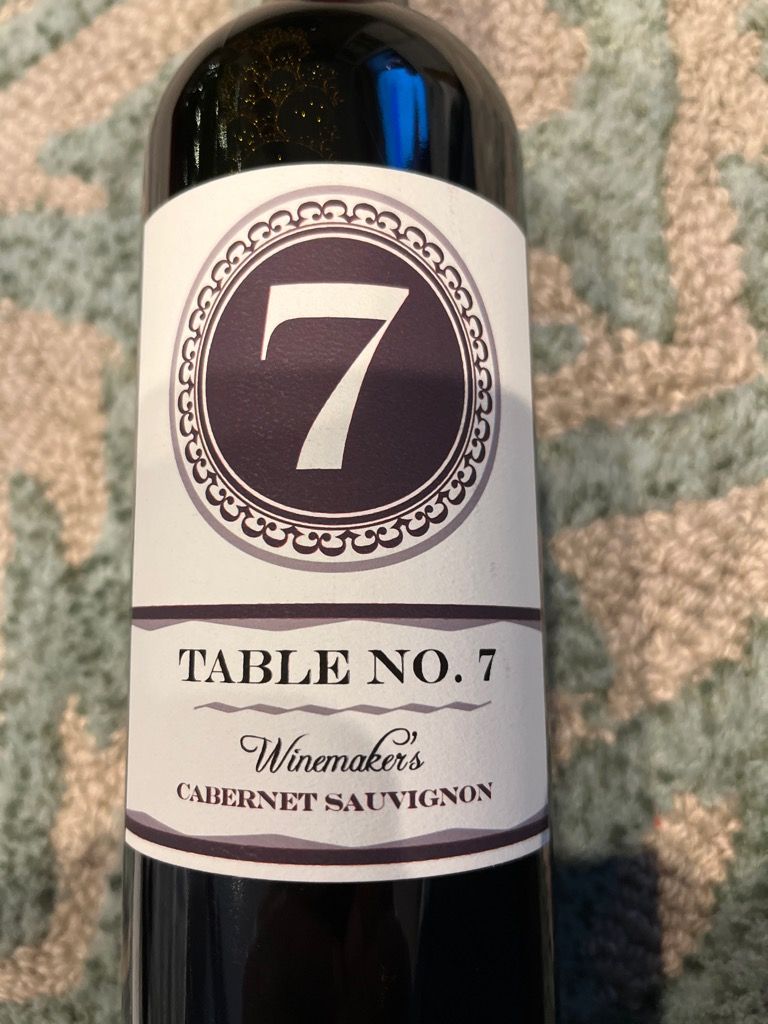 2021 Table No. 7 Cabernet Sauvignon, USA, California - CellarTracker