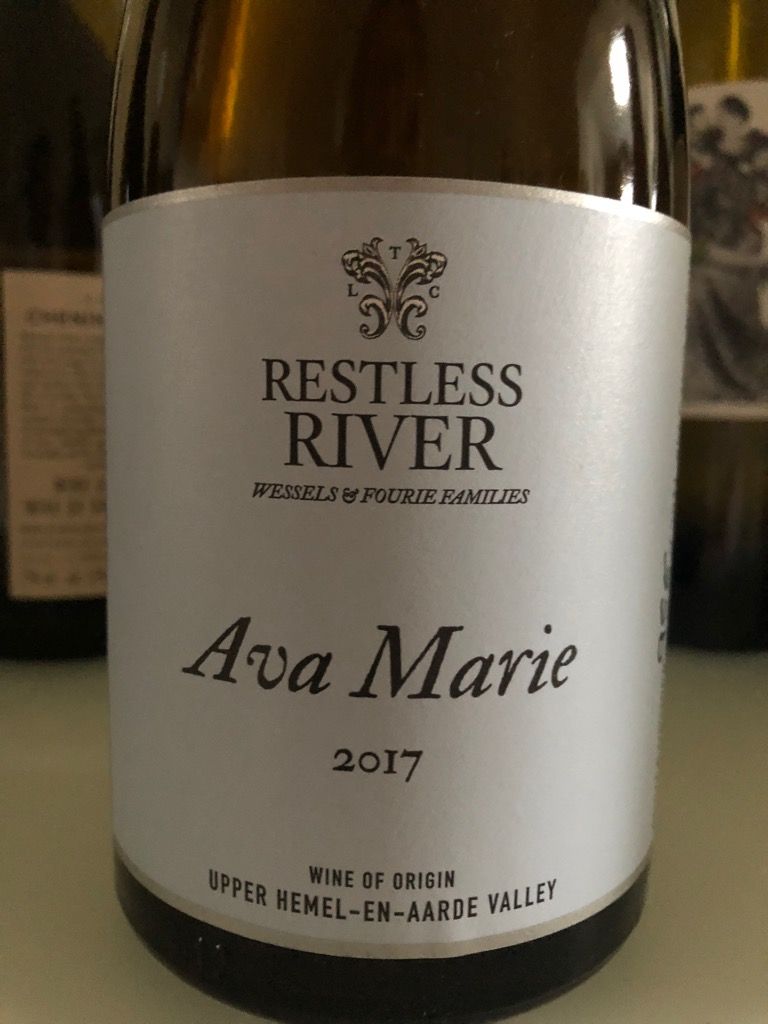 2017 Wessels Family Restless River Chardonnay Ava Marie, South Africa ...