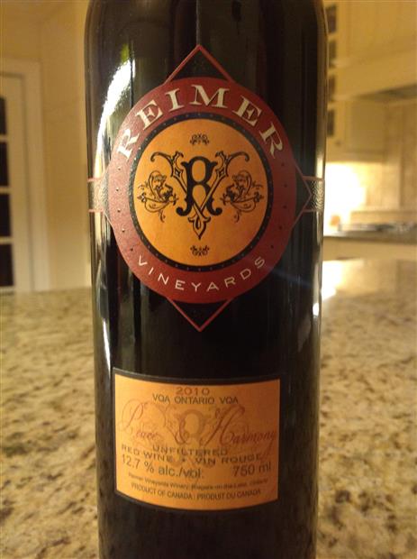 2010 Reimer Vineyards Cabernet Sauvignon Peace & Harmony Reimer ...