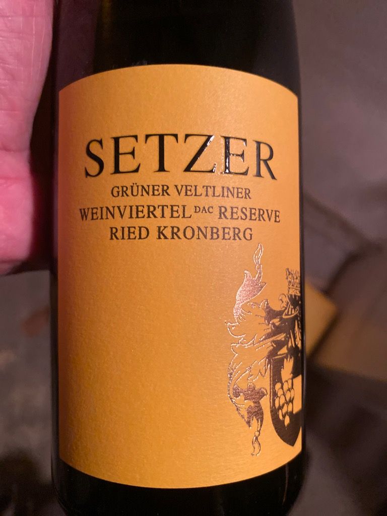 2021 Weingut Setzer Grüner Veltliner Reserve 8000 Weinviertel, Austria, Niederösterreich ...
