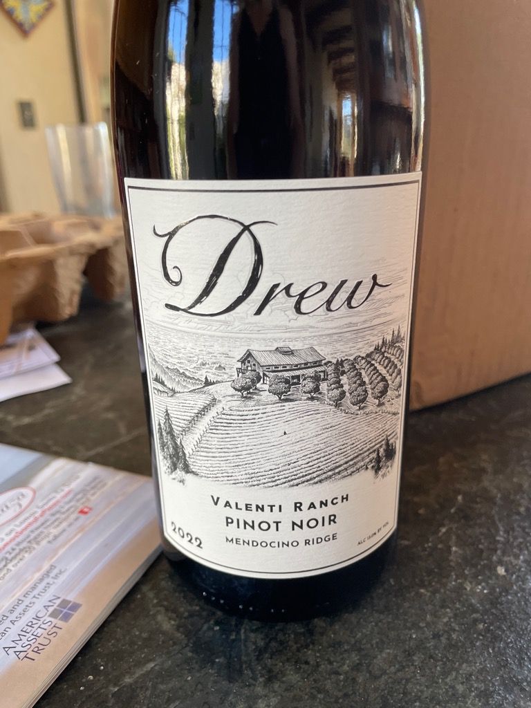 2022 Drew Family Cellars Pinot Noir Valenti Ranch, USA, California ...